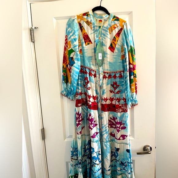 FARM Rio | Dresses | Farm Rio Tie Dye Patchwork Dress | Poshmark